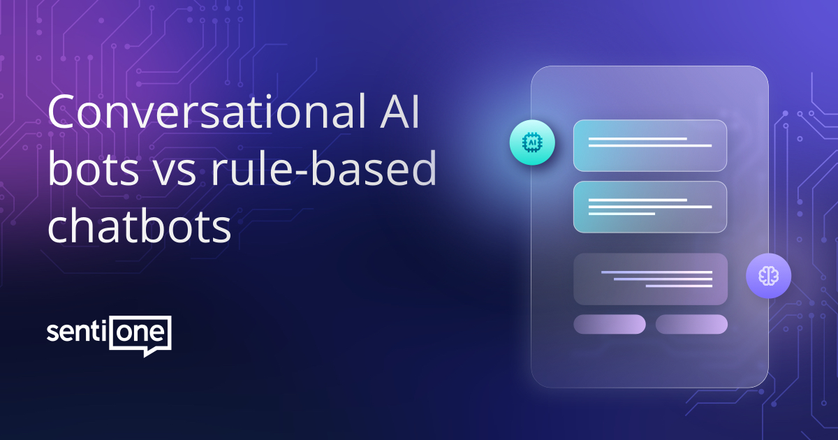 Conversational AI Bots vs Rule-Based Chatbots - SentiOne Blog