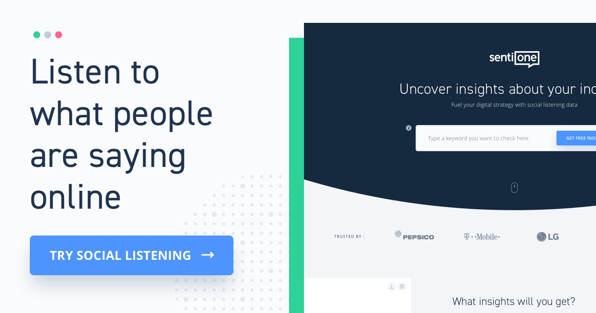 Try social listening with SentiOne!