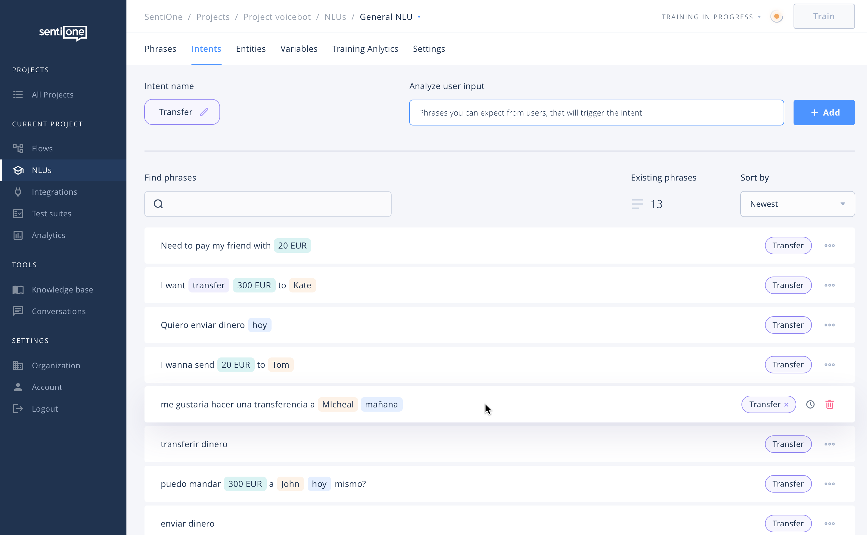 SentiOne Automate: Advanced NLU